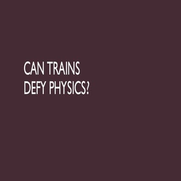 Maglev: Can trains defy physics? | PDF