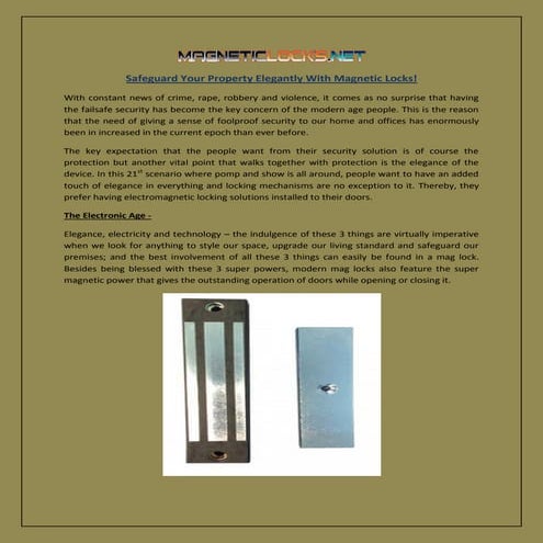 Mag locks for doors | PDF
