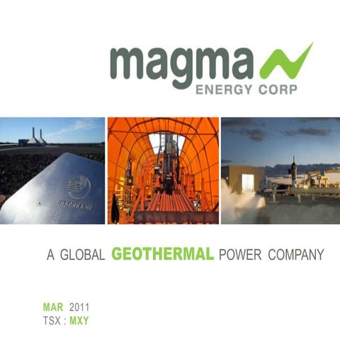 Magma presentation-mar 2011 | PPTX | Power and Energy Industry | Industries