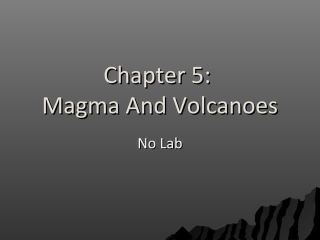 Types and characteristics of magma | PPTX