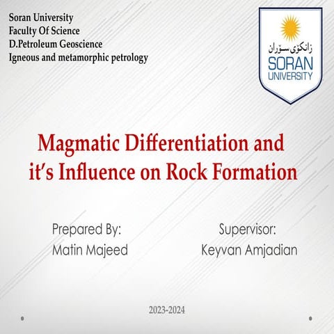 Magmatic Differentiation | PPTX