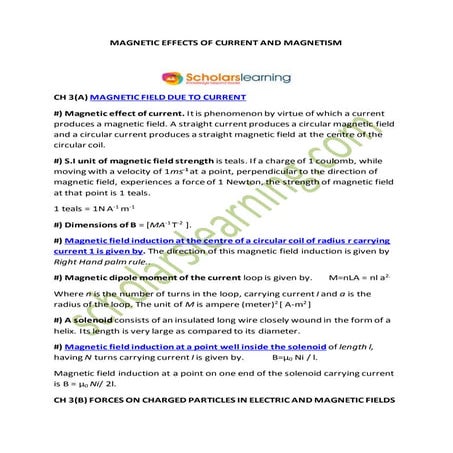 Physics Investigatory Project - Class 12 - Tangent Galvanometer | PDF