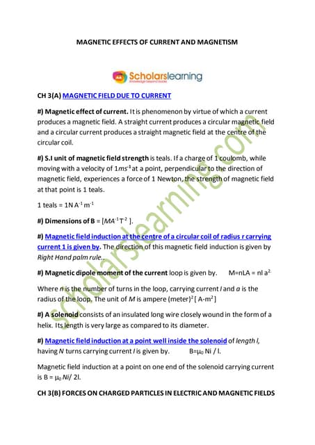 Class 12th physics magnetism ppt | PPT | Physics | Science