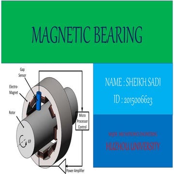 Magnetic bearing | PPTX