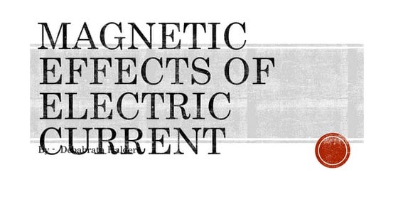 ch 13 PPT class 10.pptx magnetic effect of electric current | PPTX ...