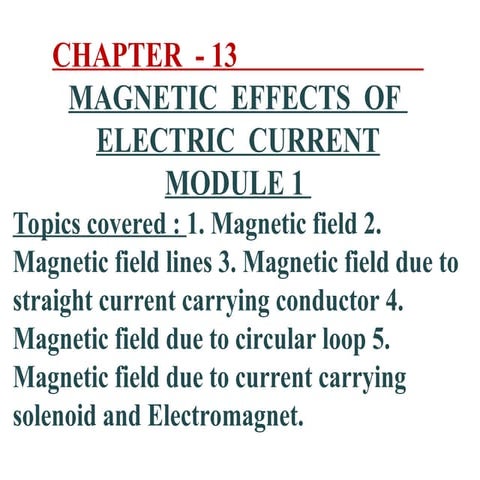 Magnetic field module 1 for X class.ppt