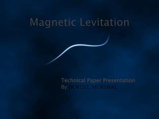 Magnetic levitation | PPT