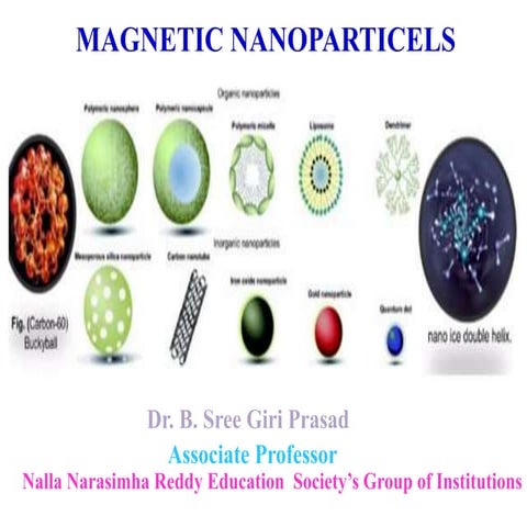 Magnetic Nanoparticle for pharmaceutical drugs | PPTX