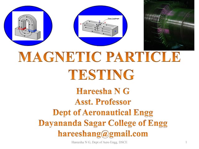 Magnetic particle inspection | PPTX