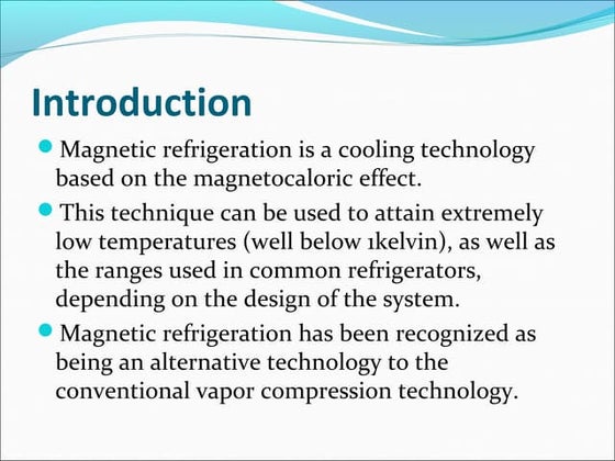 Adiabatic de-magnetization | PPTX | Chemistry | Science