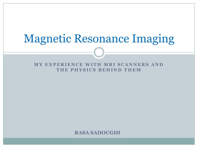 Components of MRI | PPTX