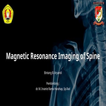 Magnetic Resonance Imaging of Spine.pptx