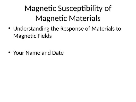 Magnetic susceptibility vs temperature of Dia, para, ferro, ferri and ...