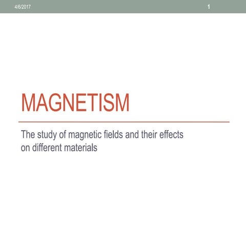 Magnetism | PPT