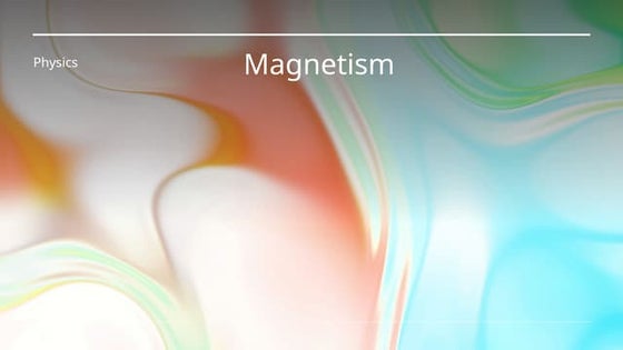 magnetism class 8 | PPTX