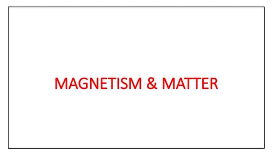 Class 12th physics magnetism ppt | PPT | Physics | Science