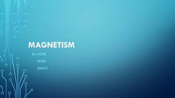 Magnetism and Electricity - ppt useful for grade 6,7 and 8 | PPT