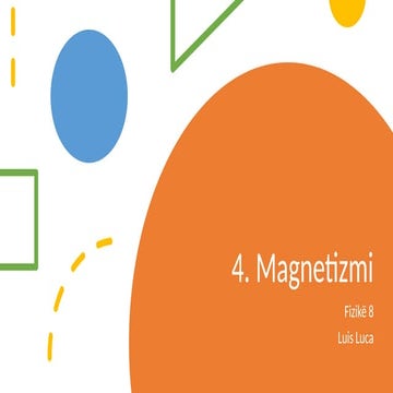Fusha magnetike e magneteve të përhershme | PPTX