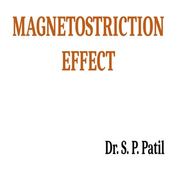 Basics of the Magnetostriction Effect .pptx