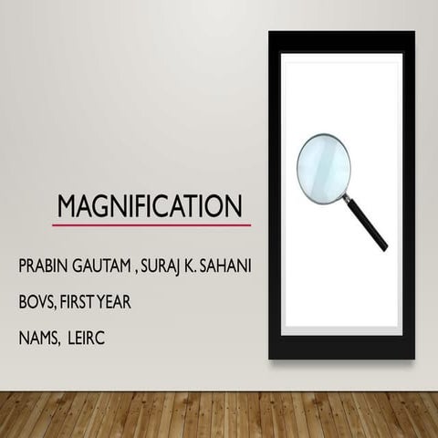 Magnification and it's clinical uses | PPT