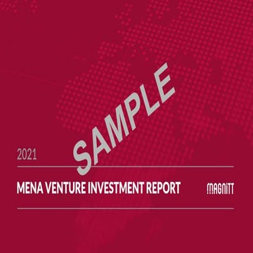 MAGNiTT 2021 MENA Venture Investment Report Sample | PDF