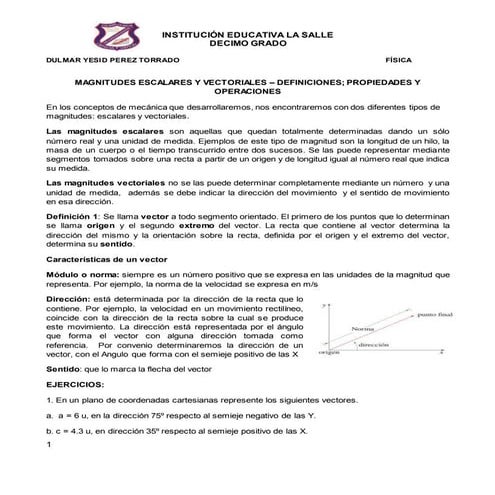 Magnitudes vectoriales | PPTX