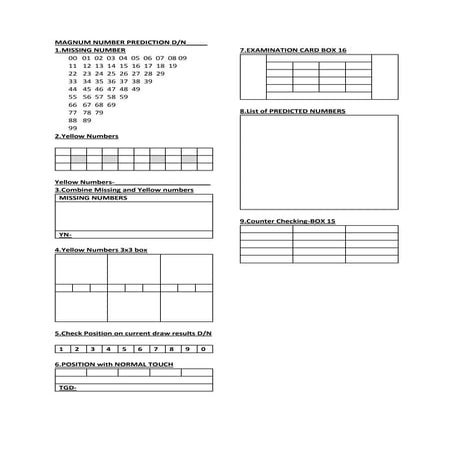 Magnum number prediction d | PDF