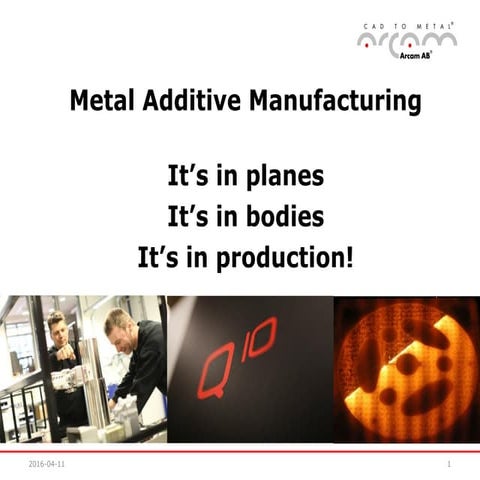 Metal Additive Manufacturing | PDF