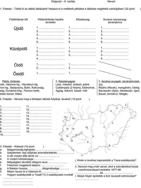 Háziállatok gyakorló dolgozat - 5. osztály számára | PDF