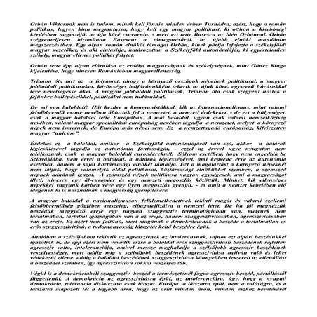 Magyar sorskérdések - Orbán Viktort az úja köré csavarta Basescu | PDF