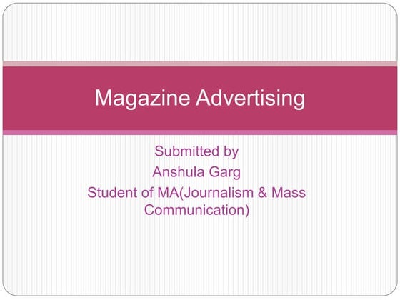 Magazine ad specs | PDF