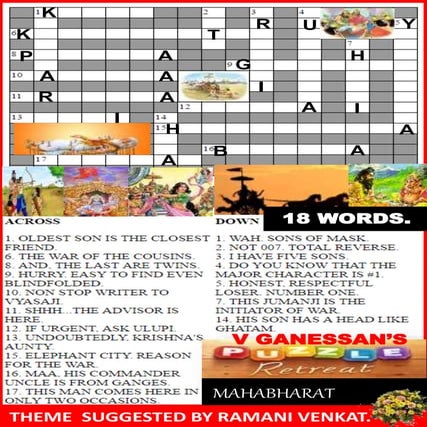 Mahabharata crossword puzzle | PPTX