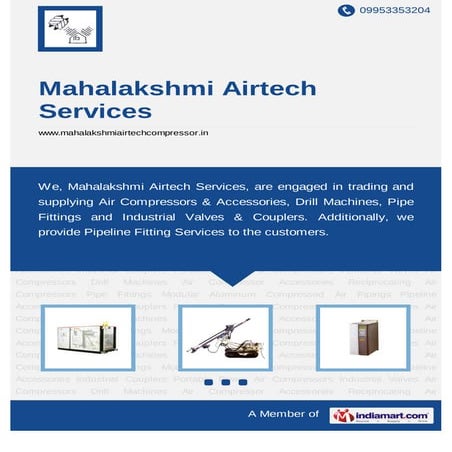 Mahalakshmi Airtech Services, Maharashtra, Air Compressor & Pipe Fitting | PDF | Home Appliances ...