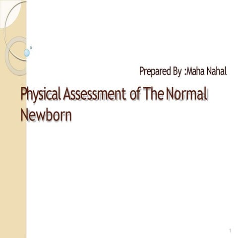 Newborn assessment | DOCX