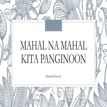 Mahal na mahal kita panginoon | PPTX