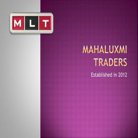Mahaluxmi traders profile 1 | PPTX