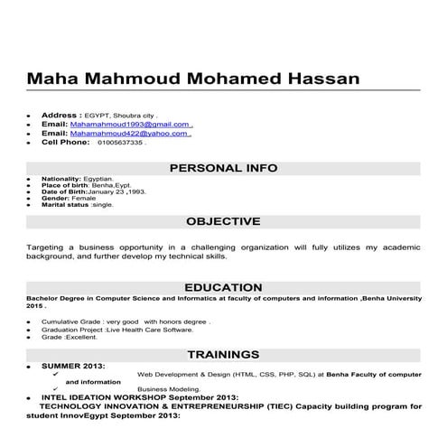 Maha mahmoud.cv