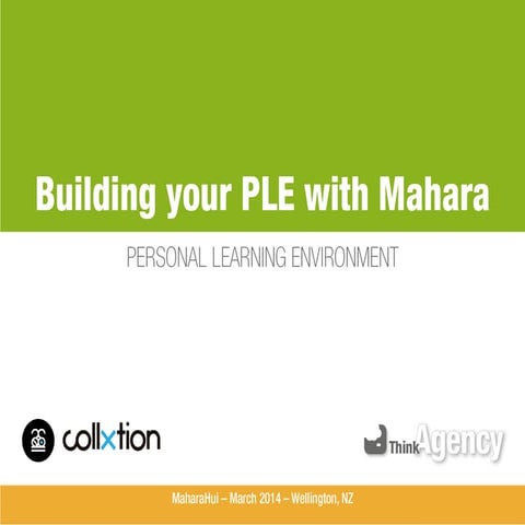 Building a Personal Learning Environment with Mahara | PDF