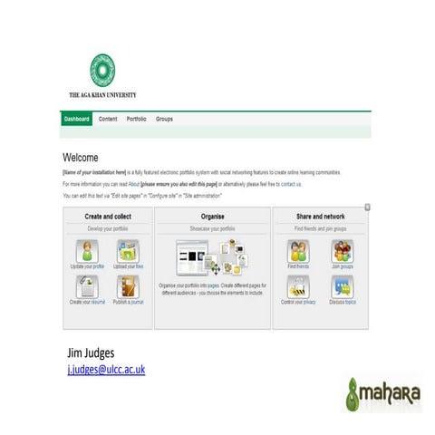 Mahara and ePortfolios | PPT