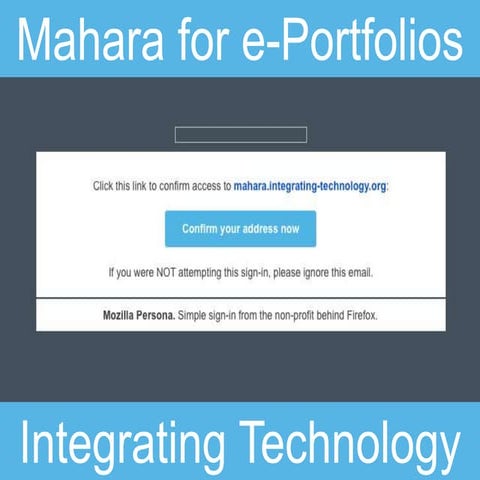 Mahara e-Portfolio at IT4ALL | PPT