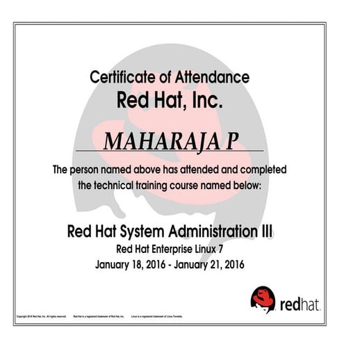 RH254 Red Hat System Administration III | PPT