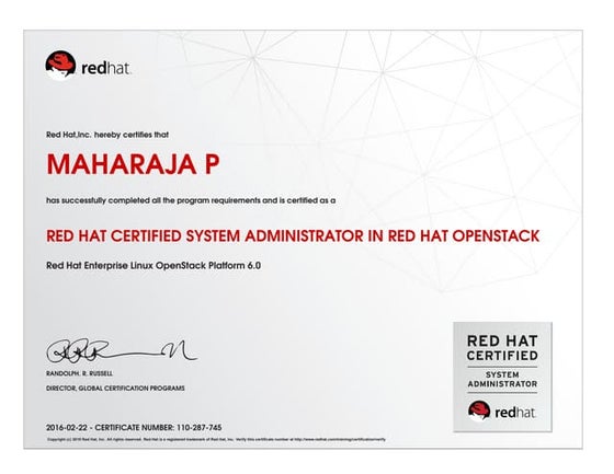 Red hat Certified Openstack Administrator | PPT
