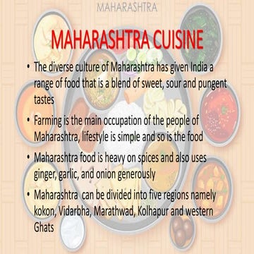 Maharashtra cuisine | PPTX