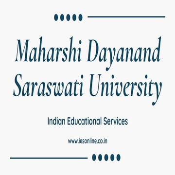 Mds University Logo