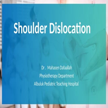 Shoulder Subluxation and shoulder dislocation.pptx