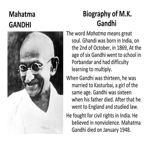 Mahatma gandhi | PPT