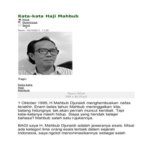 Mahbub Djunaidi Docx