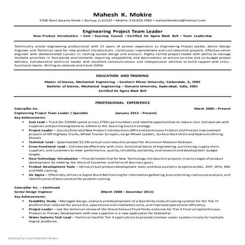Mahesh k. mokire resume nov 7th, 2019 | DOCX | Chemistry | Science