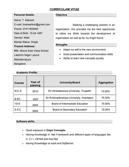 Sravan Resume org | PDF