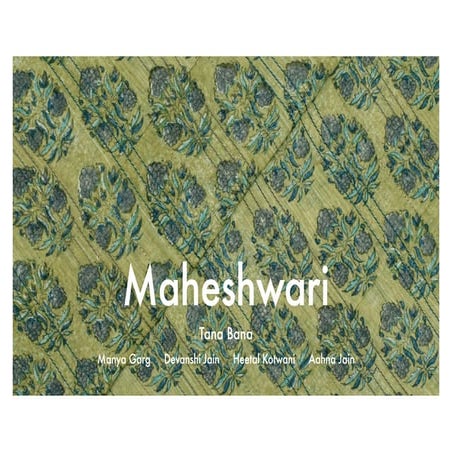 In dept research on the importance and cultural relevance of Maheshwari ...